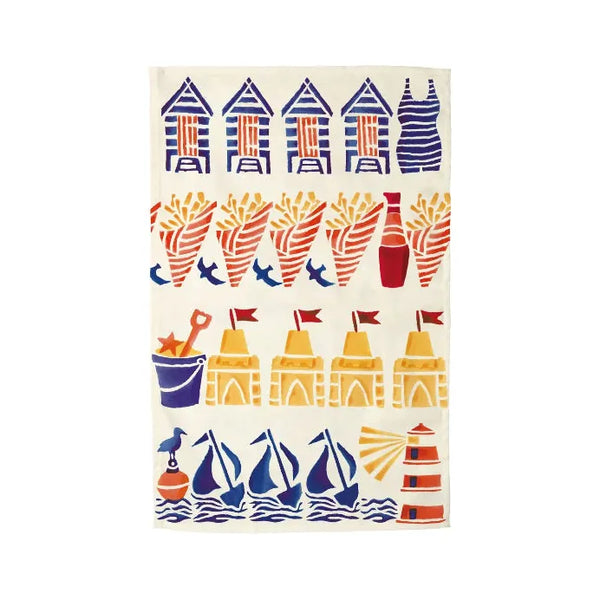 Emma Bridgewater Seaside Icons Tea Towel - Abraxas Cookshop