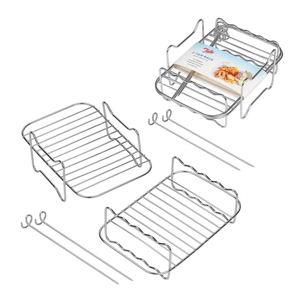 Tala Two Tier Stainless Steel Racks with Skewers - Abraxas Cookshop