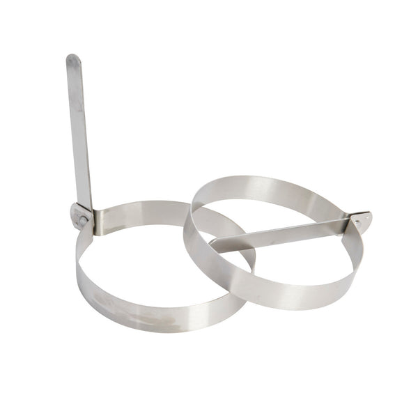 KitchenCraft Pair Stainless Steel Round Egg Rings - Abraxas Cookshop