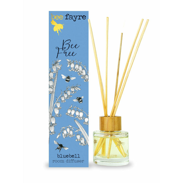 Bee Fayre Bee Free Bluebell Reed Diffuser 50ml - Abraxas Cookshop