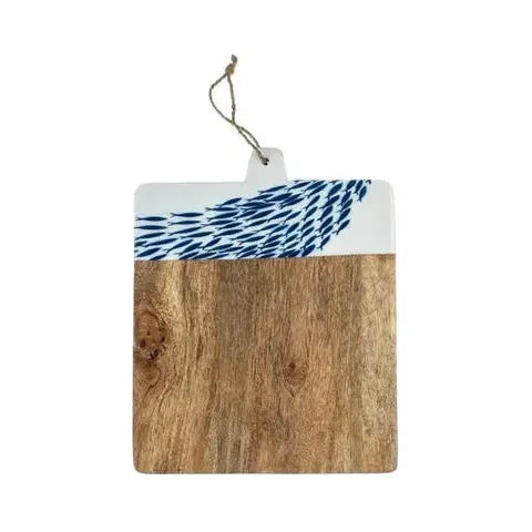 Shoeless Joe Fish Shoal Wooden Board - Abraxas Cookshop